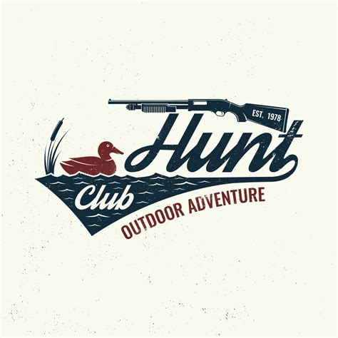 Insigne Du Club De Chasse Vecteur Concept Pour Chemise Ou étiquette