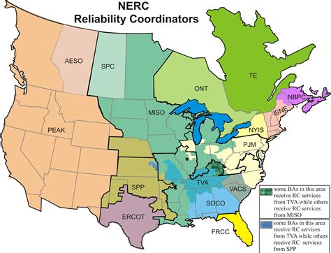 Reliability Coordinators Tva Map