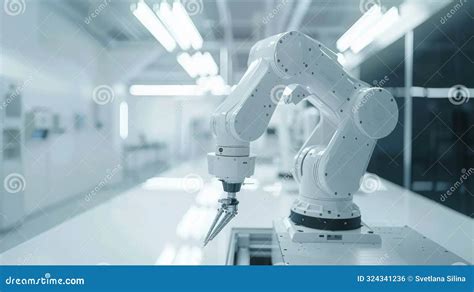 Robotic Arm Demonstrating High Precision In Microchip Assembly Within A