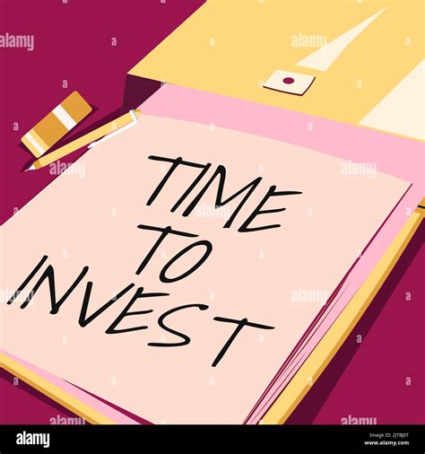 Sign Displaying Time To Invest Concept Meaning Creation Of Capital