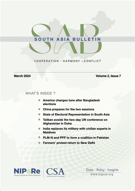 South Asia Bulletin Vol 2 Issue 7 March 2024 Nipore