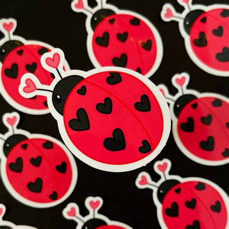 Love Bug Sticker Love Bug Laptop Sticker Water Bottle Sticker