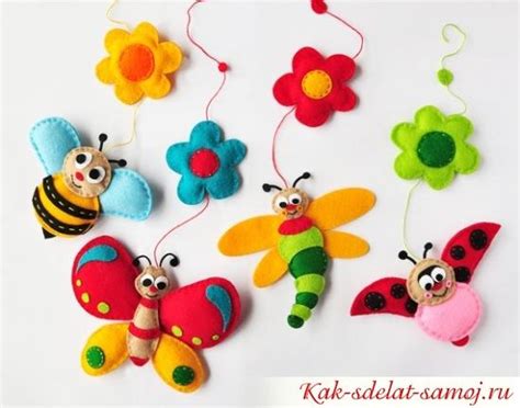 Бабочки из фетра своими руками фото и выкройки Как сделать самой