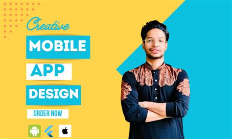 Be Your Flutter Front End Developer Using Mobile App Ui Ux Design By