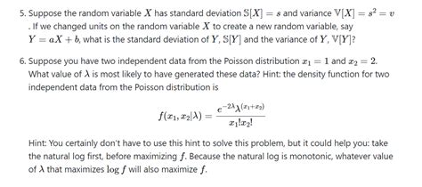 solved 5 suppose the random variable x has standard