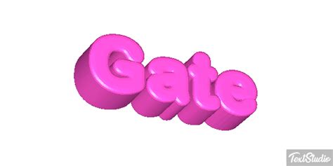 Gate Word Animated  Logo Designs