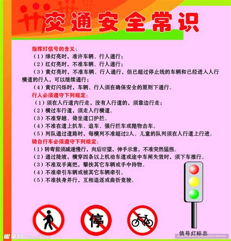 交通安全常识设计图展板模板广告设计设计图库昵图网
