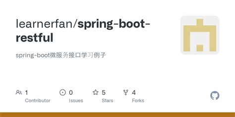 GitHub learnerfan spring boot restful spring boot微服务接口学习例子