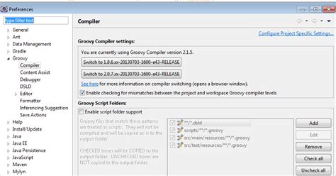 Eclipse Groovy Plugin Adding New Groovy Compiler Versions Stack Overflow