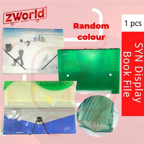 Syn Plastic Expanding Bag File Folder Random Colour Shopee Malaysia
