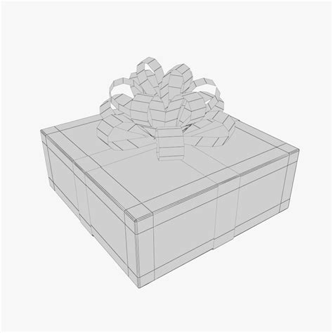 Christmas Box D Model Max Obj Fbx Free D