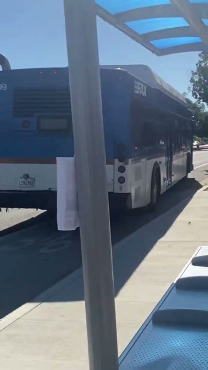 Fresno Fax 2005 New Flyer C40lf 0509 Taking Off Transitbus Bus
