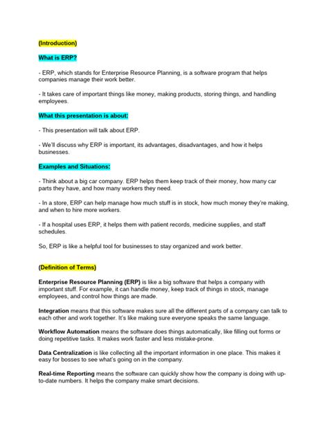 erp script pdf