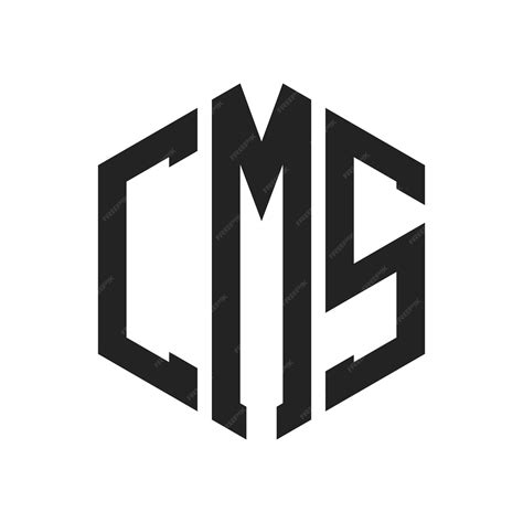 Premium Vector Cms Logo Design Initial Letter Cms Monogram Logo Using Hexagon Shape