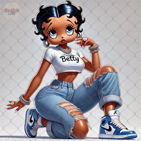Black Betty Boop Png Classy Betty Boop Boujee Betty Boop Streetwear