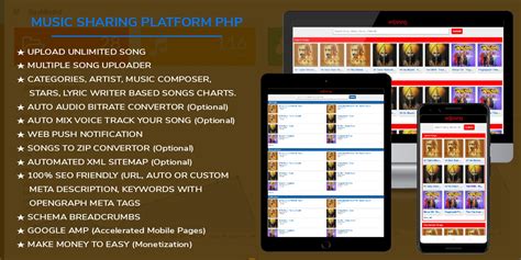 Edjsong Music Platform Php Script By Aiodevelopers Codester