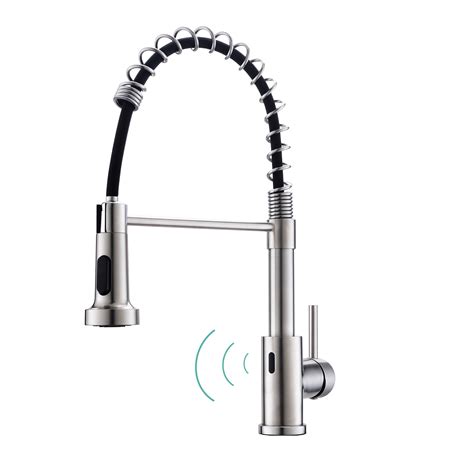 Wewe Touchless Kitchen Faucet With Pull Down Sprayer Motion Sensor