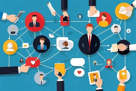 Premium Photo Concept Of Business Social Networking And Communication Illustration Of Society