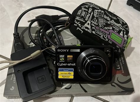 Sony Cybershot Dsc W125 7 2 Megapixels Preta Máquina Fotográfica Digital Sony Usado 83522892
