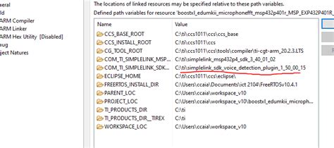 Ccs Msp P R Cannot Change Path Variables To Include A Simplelink Library Code Composer