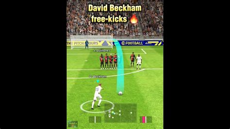 David Beckham Free Kicks 🔥 Efootball Mobile Youtube