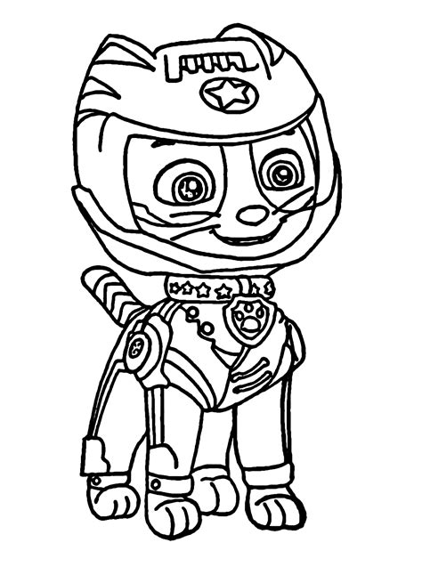 Wild Cat From Paw Patrol Coloring Page Free Printable Coloring Pages