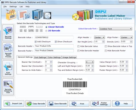 Book Barcode Label Maker Software Magazine Publishing Houses Bar Coding Solution