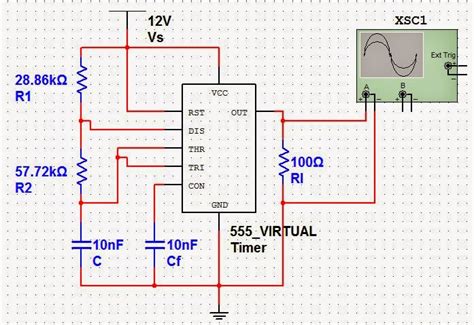 Astable Operation Using 555 Timer