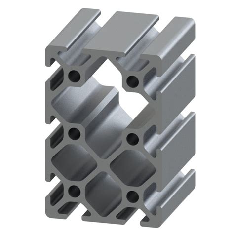 Profilé aluminium rainure 5 mm section 60x40 mm elcom shop