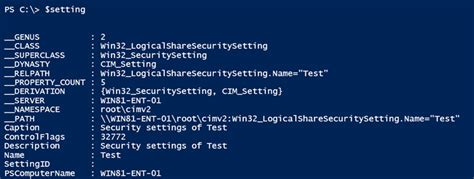 Configure Share Permissions With Wmi And Powershell