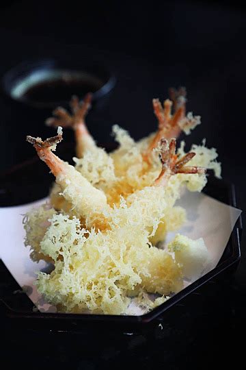 Tempura Fried Shrimp Japanese Style Battered Shrimp Gold Photo