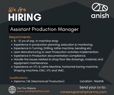 Swati Jadhav On Linkedin Assistantmanager Productionjobs