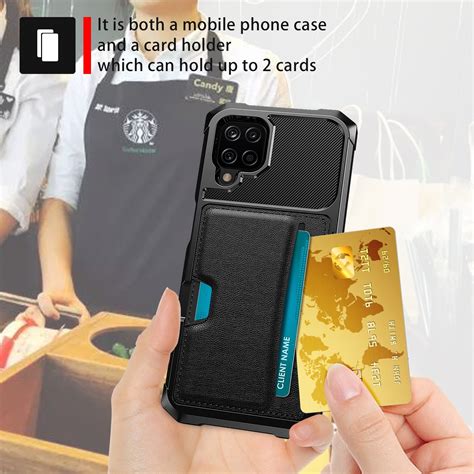 For Samsung Galaxy A Zm Card Slot Holder Phone Case Black Alexnld Com