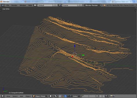 Qgis Contour Lines With Imported Shape File Using Blender GIS Wrong