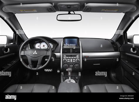 Mitsubishi Galant Ralliart In Silver Dashboard Center Console Gear Shifter View Stock