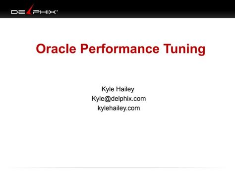 Ooug Oracle Performance Tuning With Aas Ppt Databases Computer Software And Applications