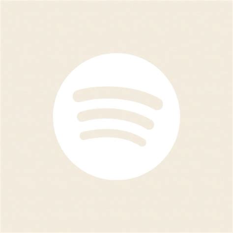 Beige Aesthetic Icon Spotify In 2025 Beige Icons Iphone Photo App