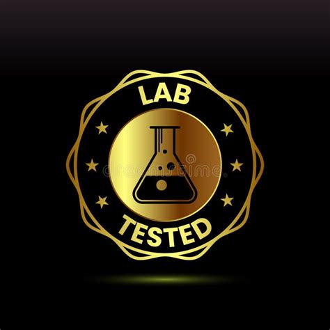 Lab Tested Icon Laboratory Testing Product Quality Certificate Symbol