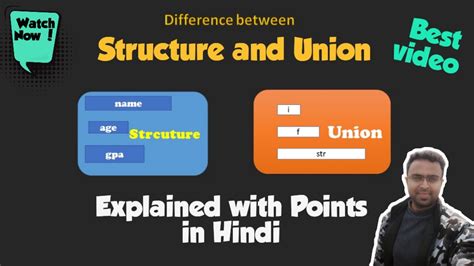 Difference Between Structure And Union Structure Vs Union YouTube