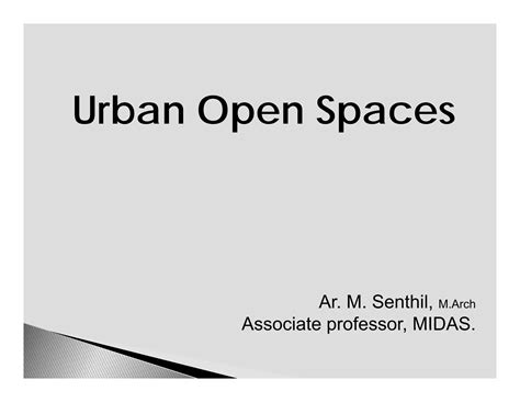 Urban Open Spaces Pdf