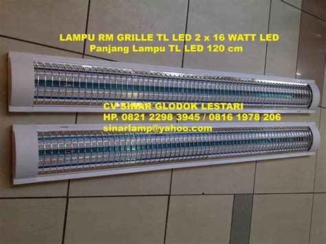 Kap Lampu Tl Lampu Led Rm Grille Tl Led X W