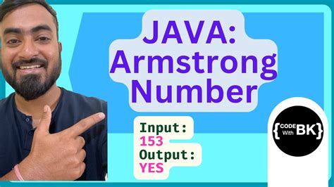 Java Program To Check If An Integer Is An Armstrong Number Or Not Youtube