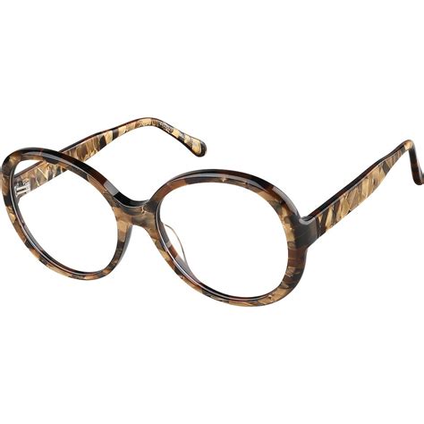 Tigers Eye The Iris Apfel 4452525 Zenni Optical Round Eyeglasses Zenni Prescription