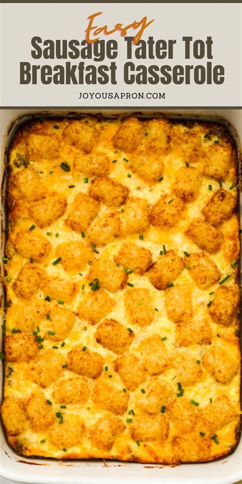 Sausage Tater Tot Breakfast Casserole Artofit