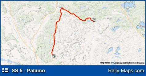 Ss 5 Patamo Stage Map Somero Ralli 1992 🌍 Rally