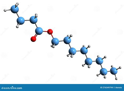 3d Image Of Octyl Glucoside Skeletal Formula 276328441