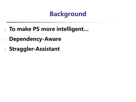 Ppt Accelerating Distributed Machine Learning By Smart Parameter Server Powerpoint