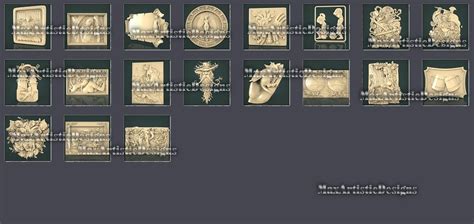 211 3d Stl Models Of Bas Reliefs For Use With Artcam CNC Printers