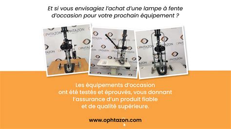 Vente de matériel d ophtalmologie d occasion