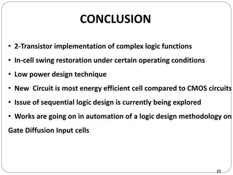 Implementation Of 1 Bit Full Adder Using Gate Diffusion Input Gdi Technique Ppt